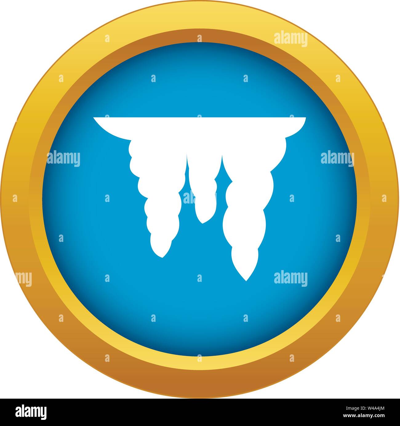 Icicles icon blue vector isolated Stock Vector Image & Art - Alamy