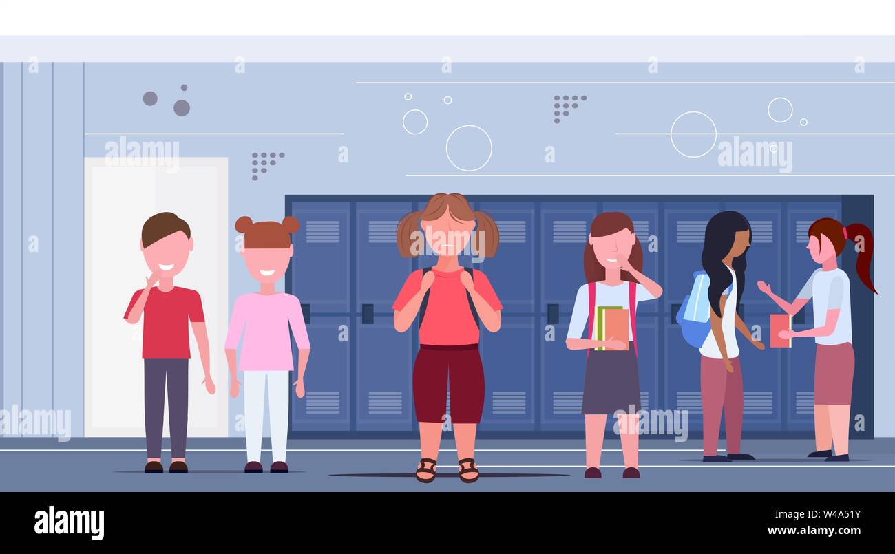 fat obese schoolgirl being bullied by other pupils group obesity ...