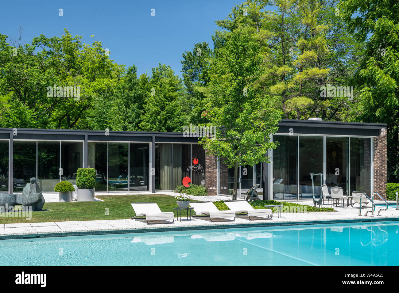 Exterior of Epstein house designed by Tony Grunsfeld Stock Photo - Alamy