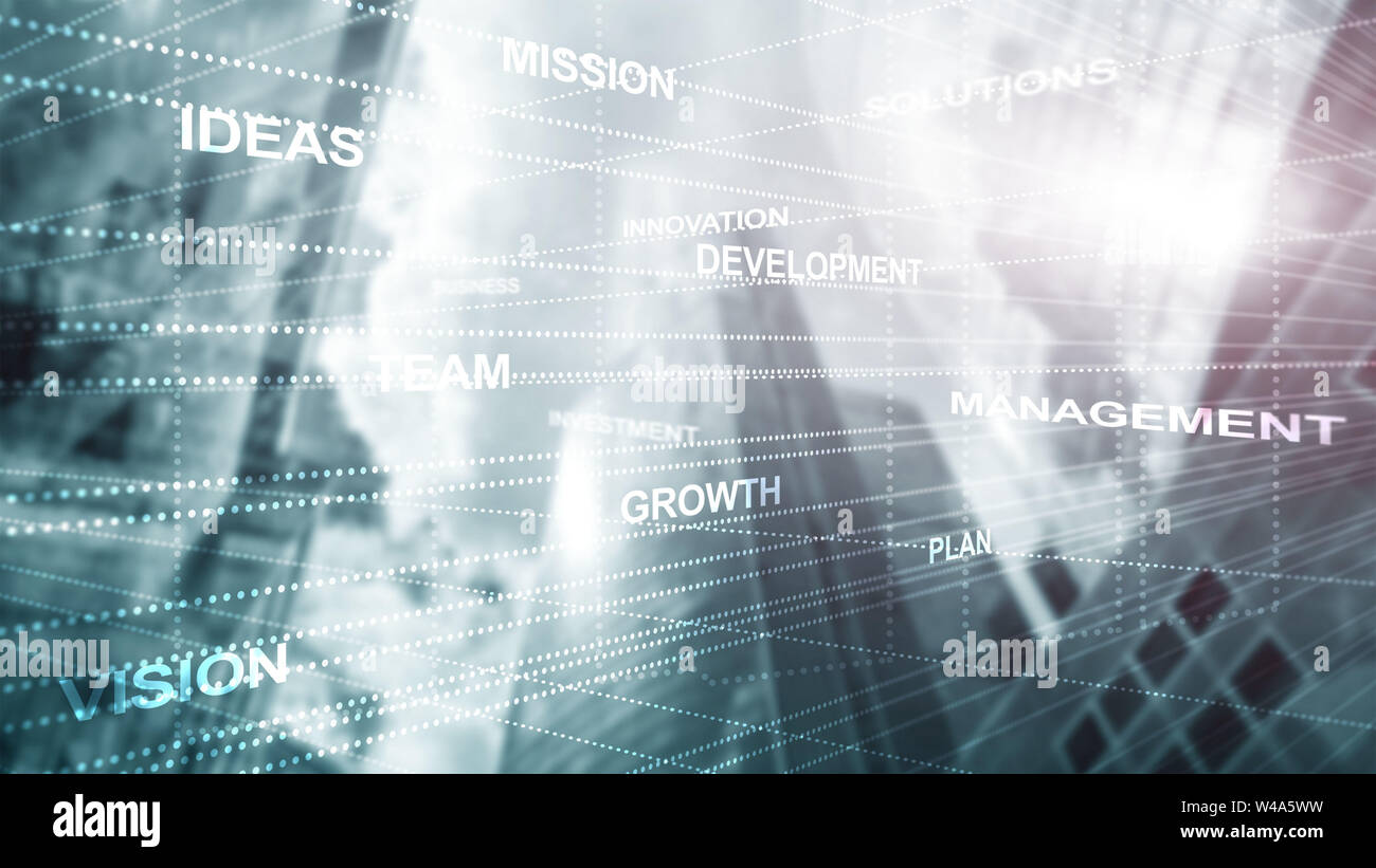 Abstract Mixed Media Technology Background. Modern city Stock Photo - Alamy