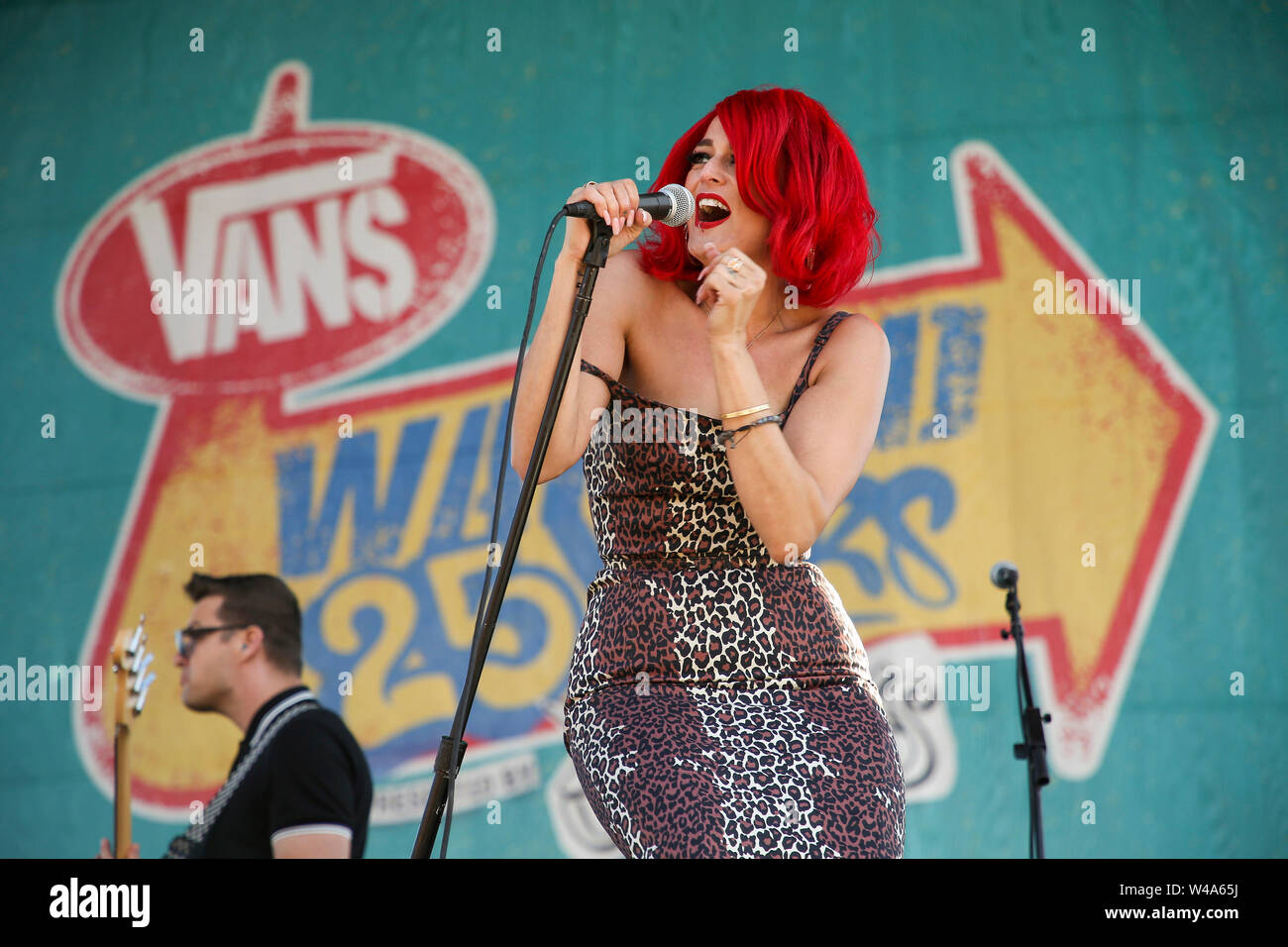 California, USA . 20th July, 2019. Save Ferris lead singer Monique ...