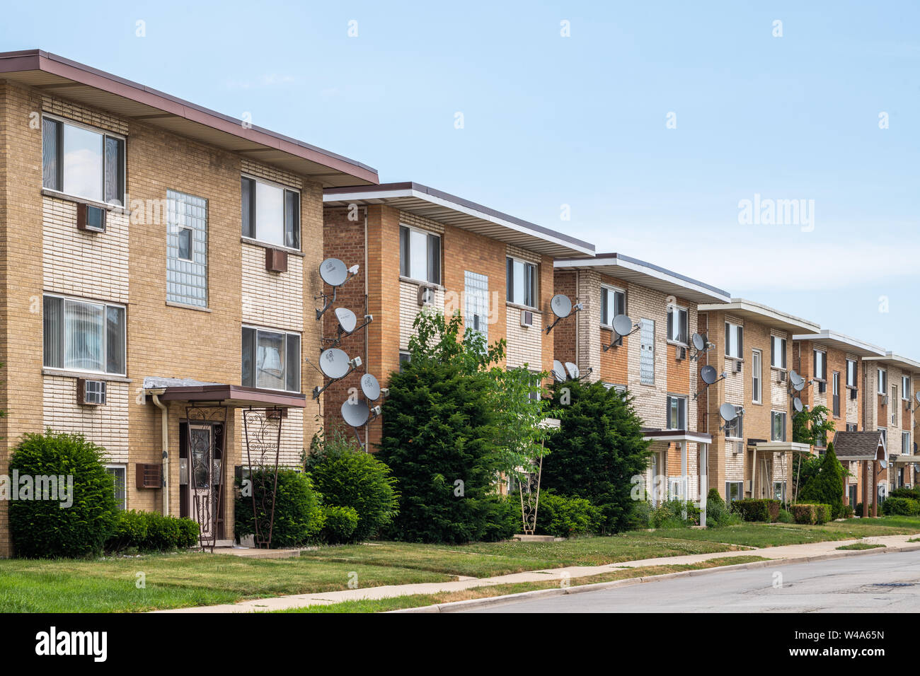 Polish Flats in River Grove Stock Photo - Alamy