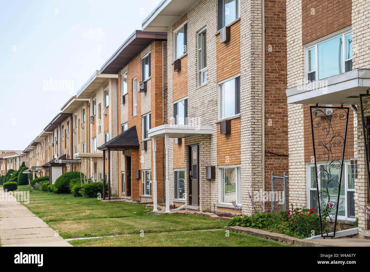 Polish Flats in River Grove Stock Photo - Alamy