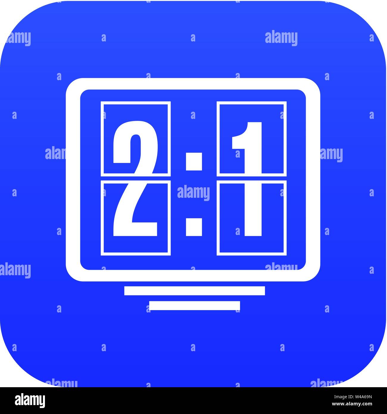 Football scoreboard icon, simple black style Stock Vector Image & Art ...