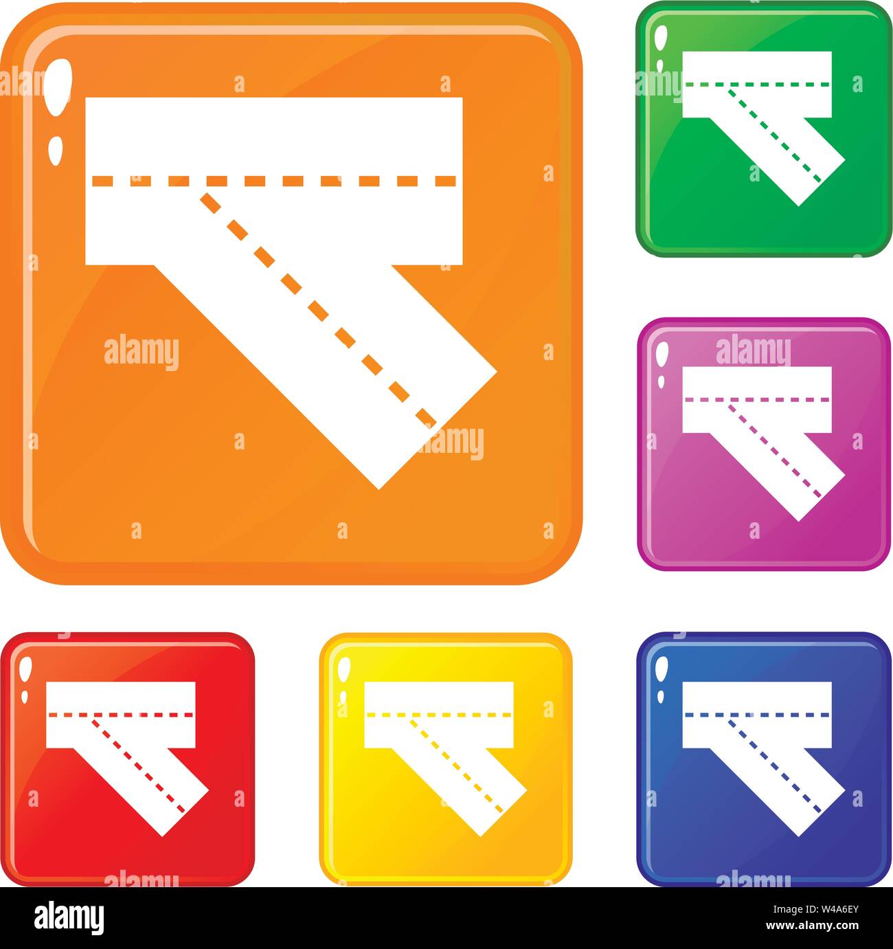 Turning pathway Stock Vector Images - Alamy