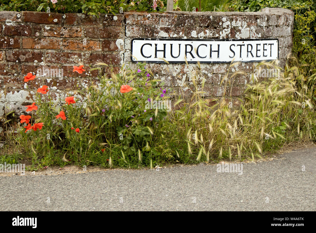 Church Street in the village of Wangford, Suffolk Stock Photo - Alamy
