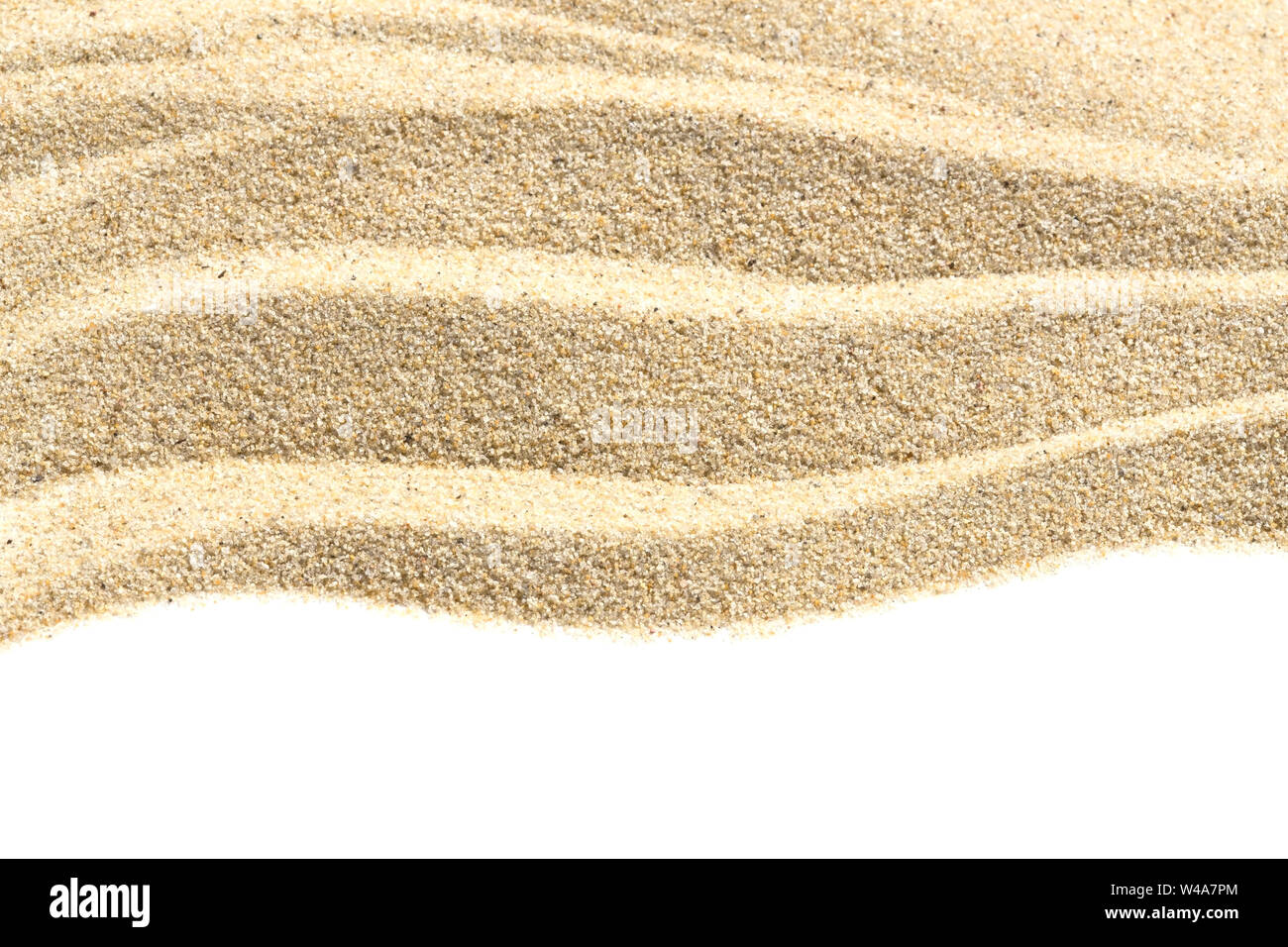 Sand isolated on white background Stock Photo - Alamy