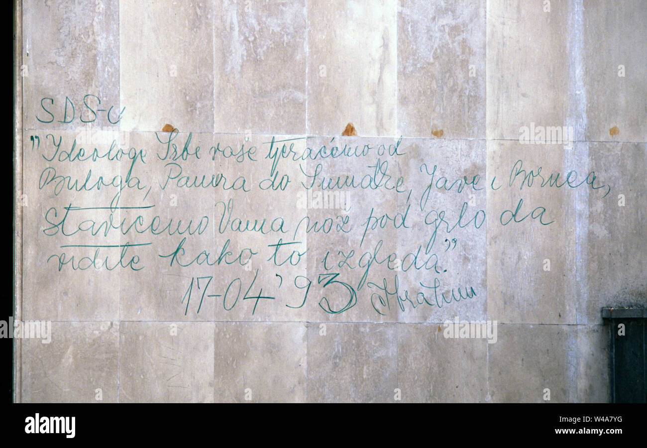 Bosniak graffiti hi-res stock photography and images - Alamy