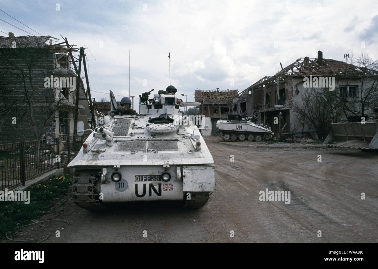 25th April 1993 During the war in Bosnia: British FV103 Alvis Spartan ...