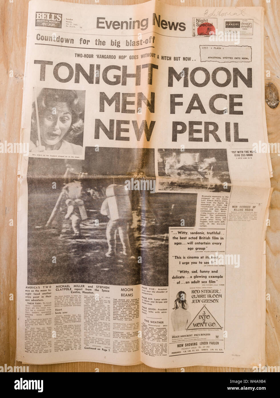 Apollo 11 newspaper hi-res stock photography and images - Alamy