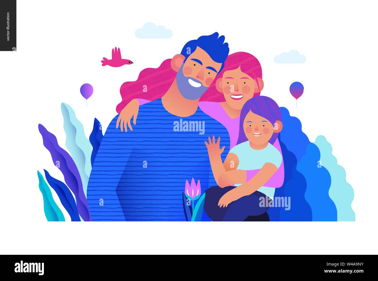 Medical insurance template -family health and wellness -modern flat ...