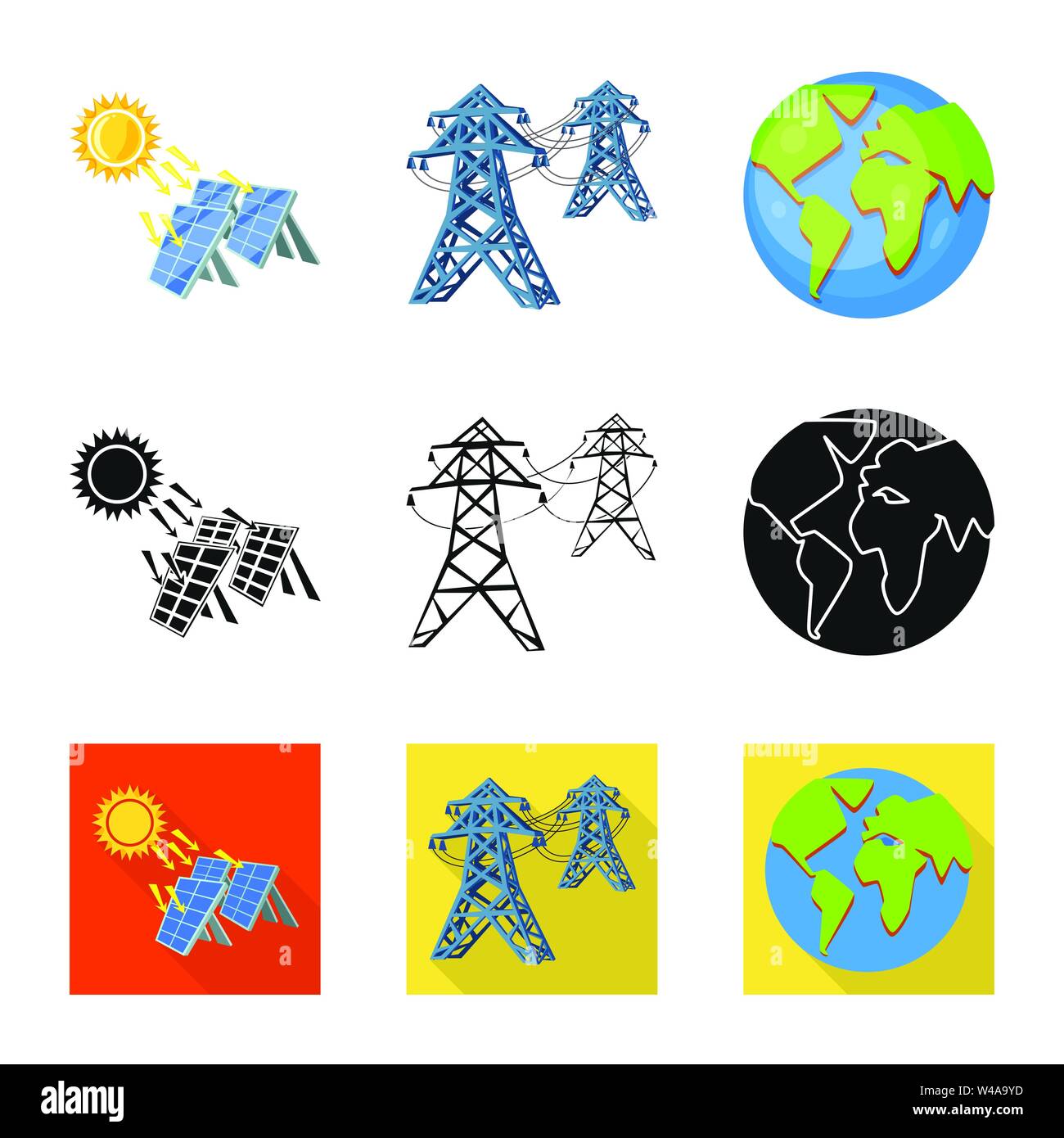 Vector design of innovation and technology icon. Set of innovation and ...