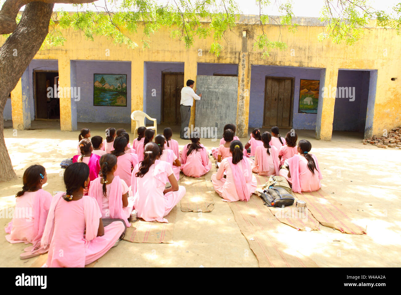 Indian rural teacher man teaching hi-res stock photography and images ...