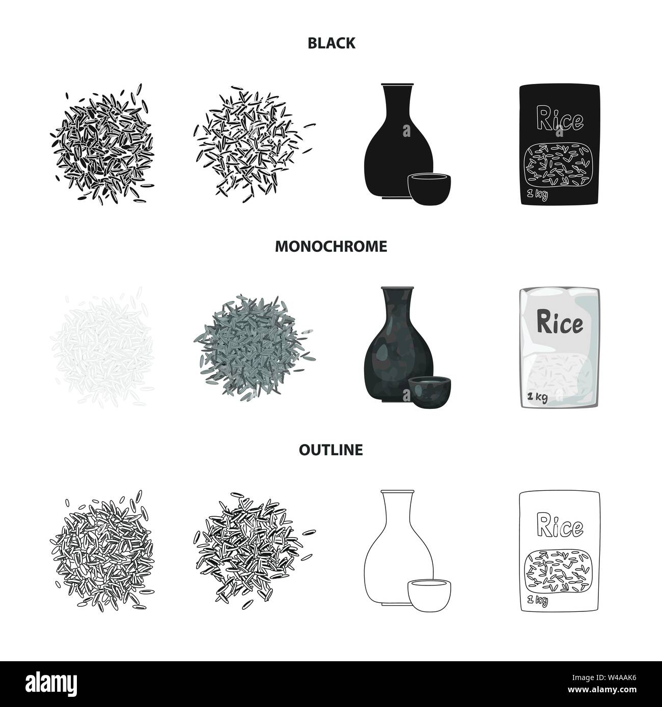 Vector illustration of crop and ecological icon. Collection of crop and ...