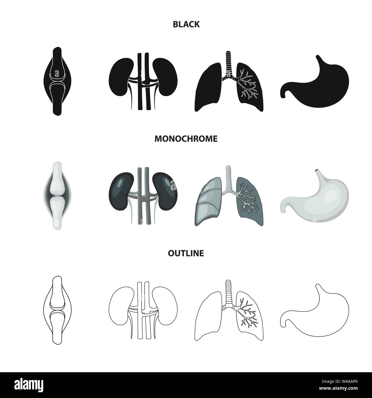 Vector illustration of biology and scientific logo. Set of biology and ...