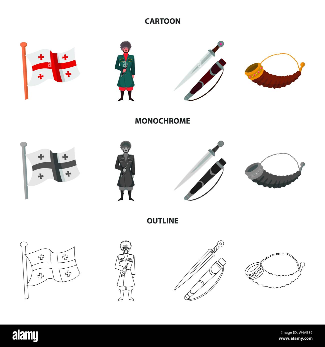 Circassian culture Cut Out Stock Images & Pictures - Alamy