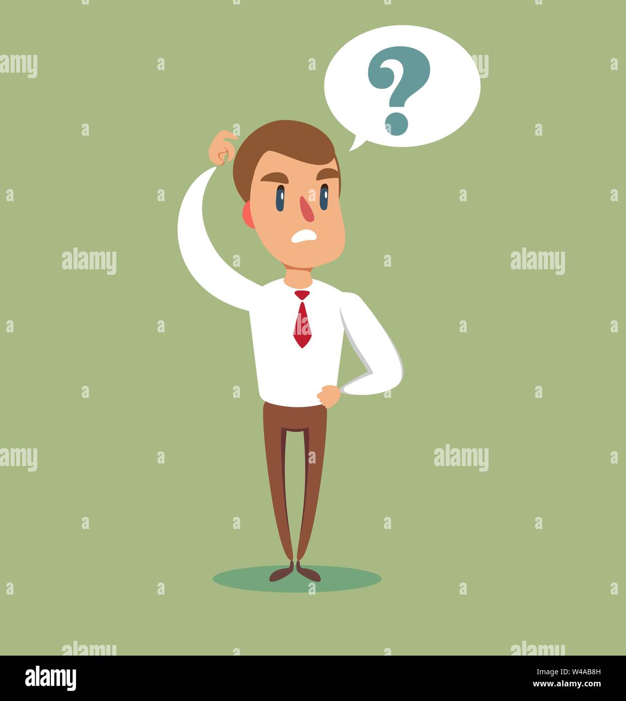 Question mark and manager Stock Vector Image & Art - Alamy