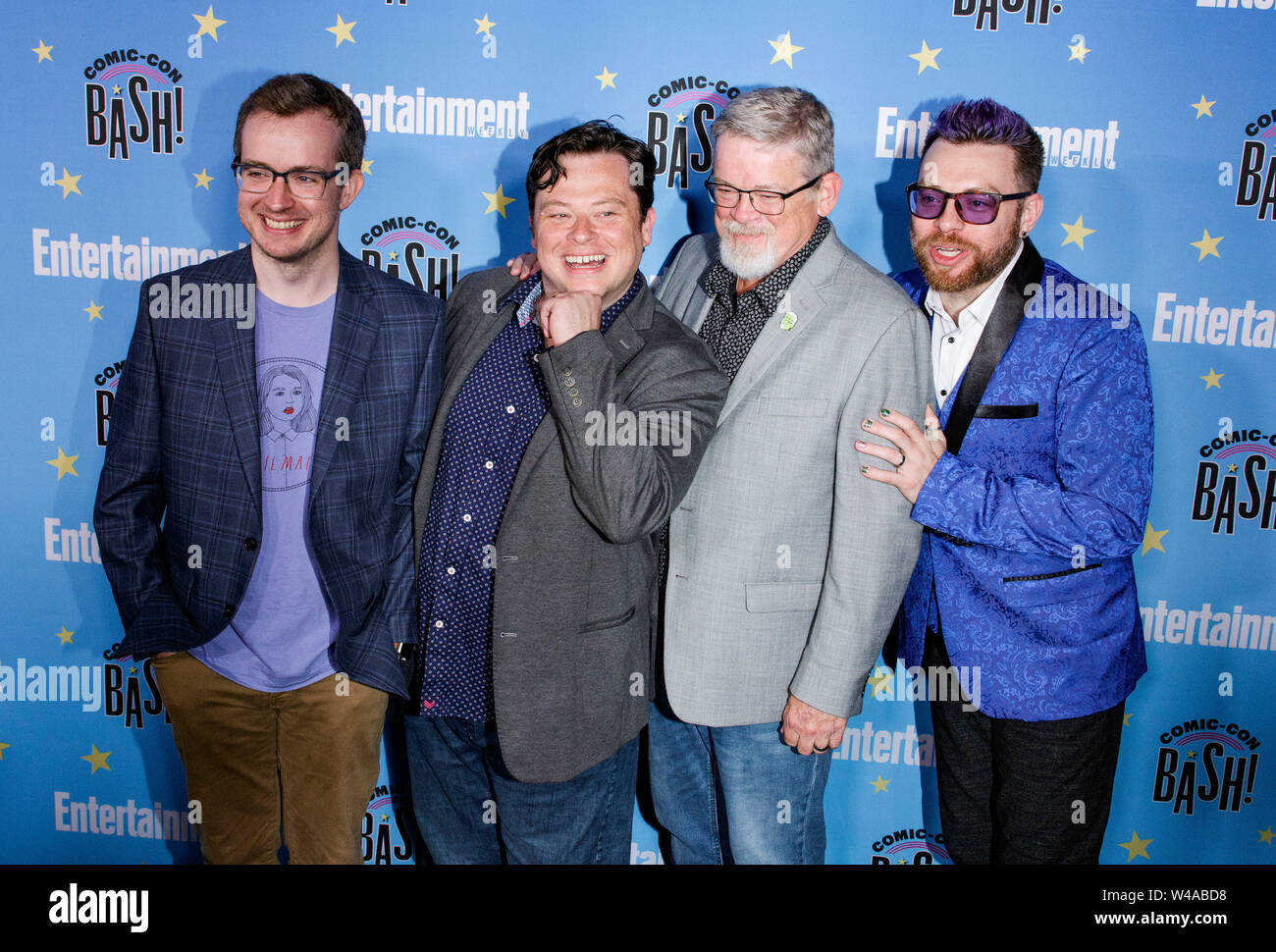 SAN DIEGO, CA - JULY 20: Griffin McElroy, Justin McElroy, Torvin ...