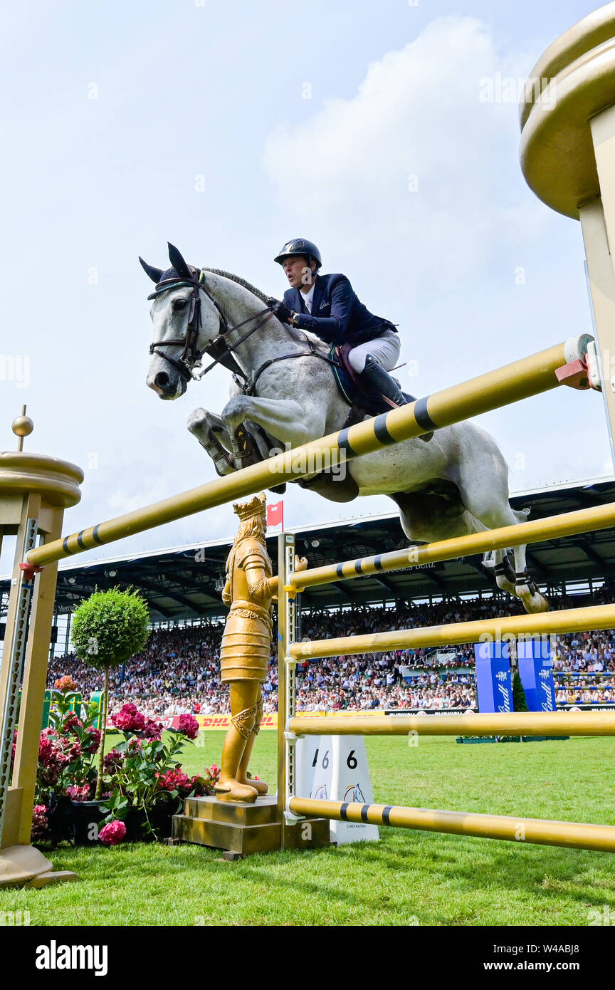 Aachen, Germany. 21st July, 2019. Equestrian sports, CHIO, jumping ...