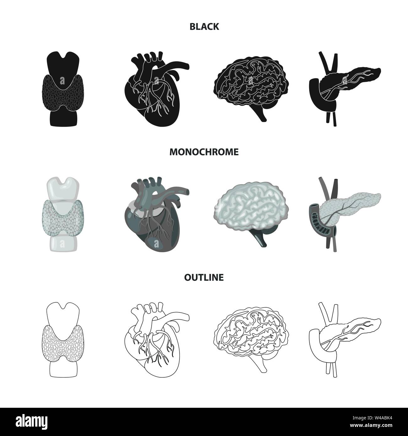 Vector illustration of biology and scientific icon. Collection of ...