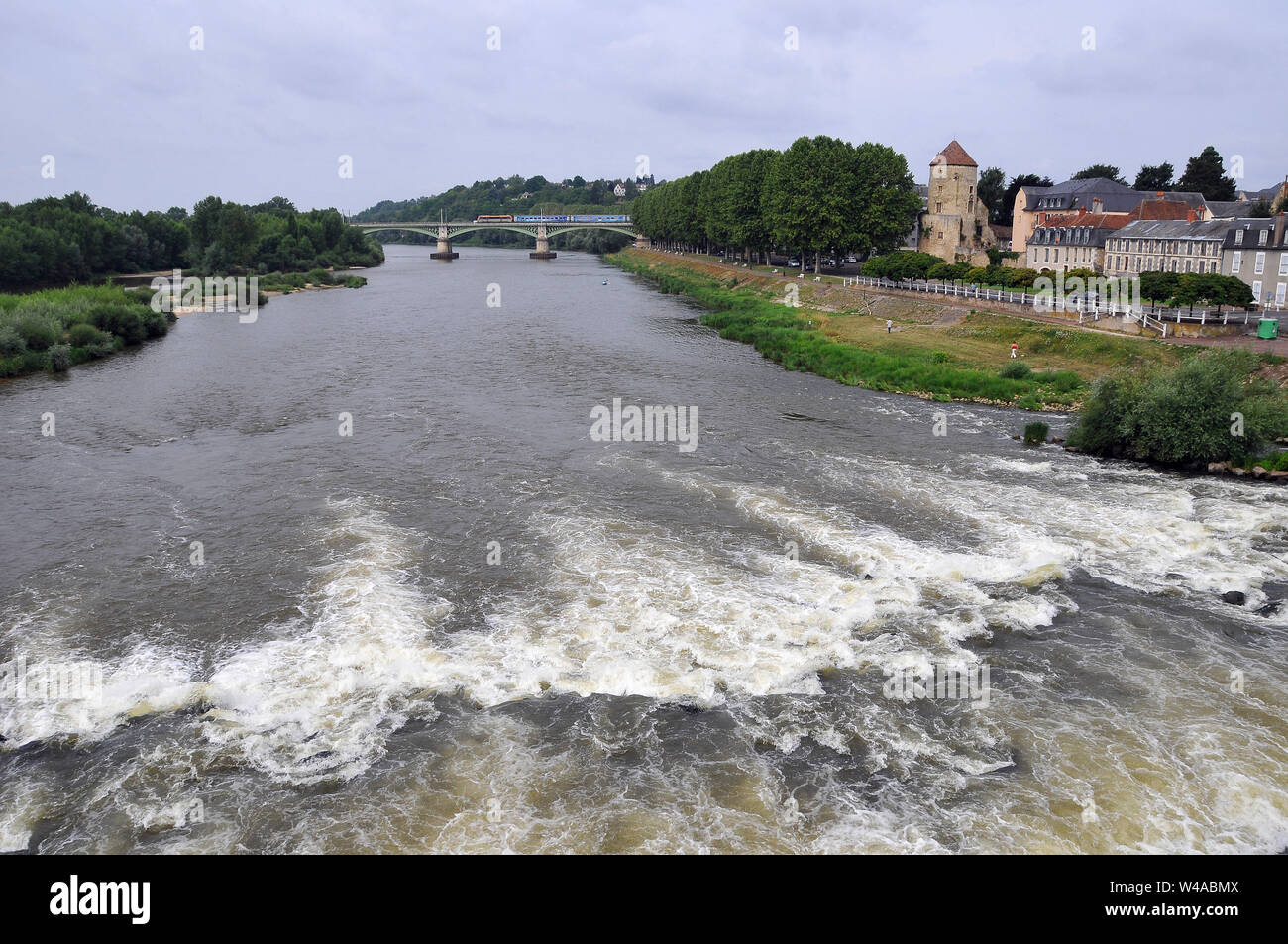 Loire river, Nevers, France, Europe Stock Photo - Alamy