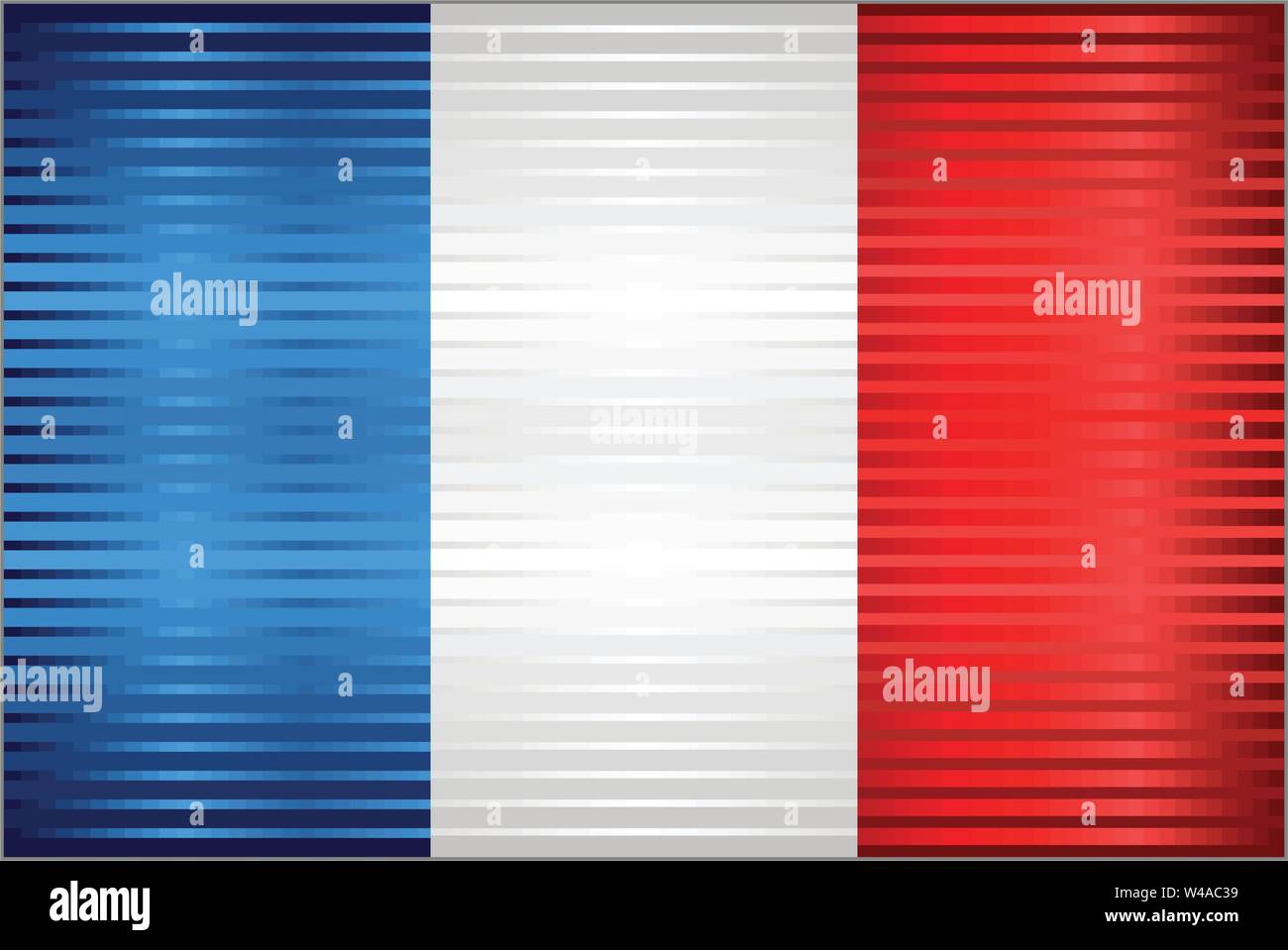 Shiny Grunge flag of the France - Illustration, Three dimensional flag ...