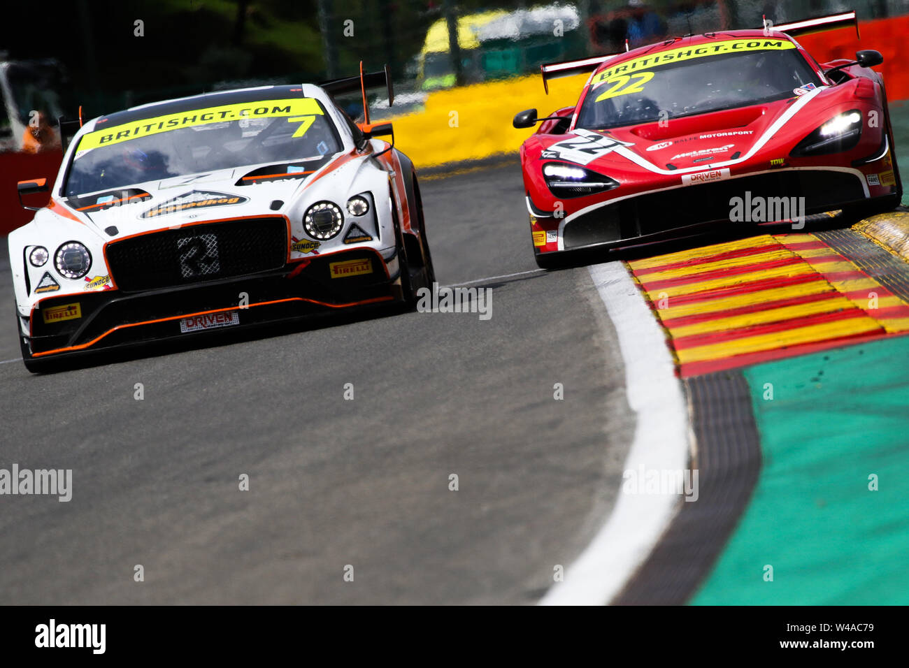 Stavelot, Belgium. 21st July, 2019. Team Parker Racing Bentley ...
