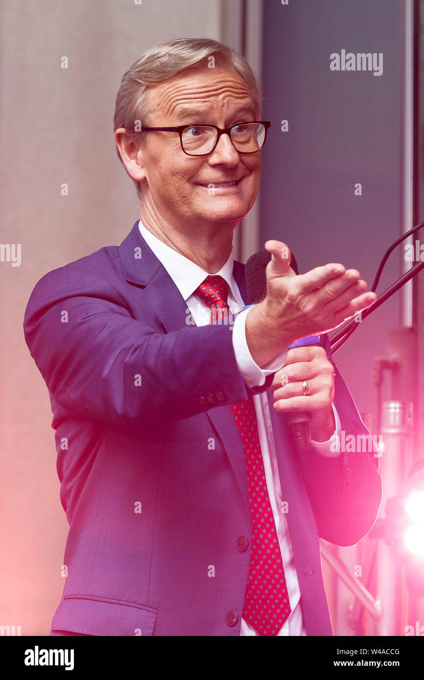 Steve Doocy at FOX & Friends All American Concert Series in front of ...