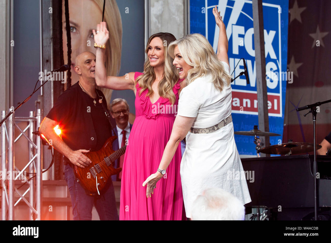 Lara Trump and Janice Dean at the FOX & Friends All American Concert ...