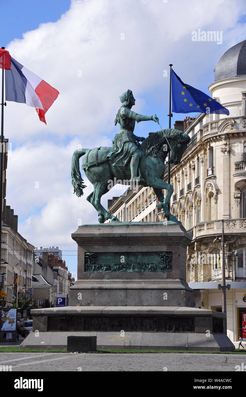 Statue of Joan of Arc, Jeanne d'Arc, Orléans, France, Europe Stock Photo - Alamy