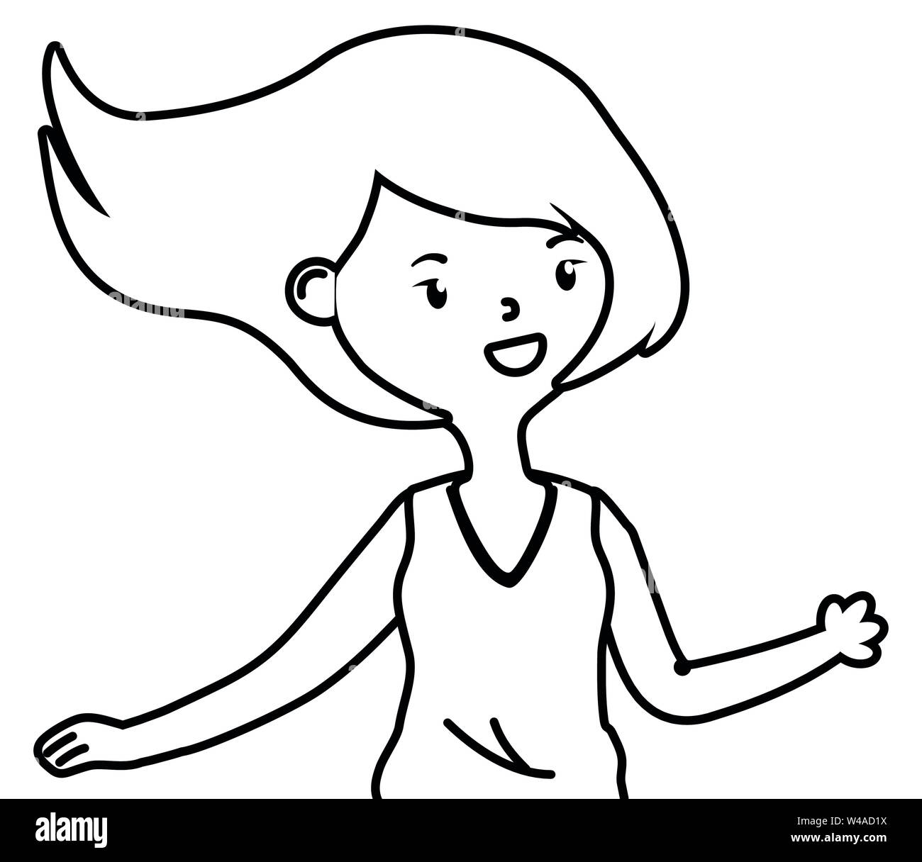 Teenager girl design, Female people young teen beautiful and woman ...