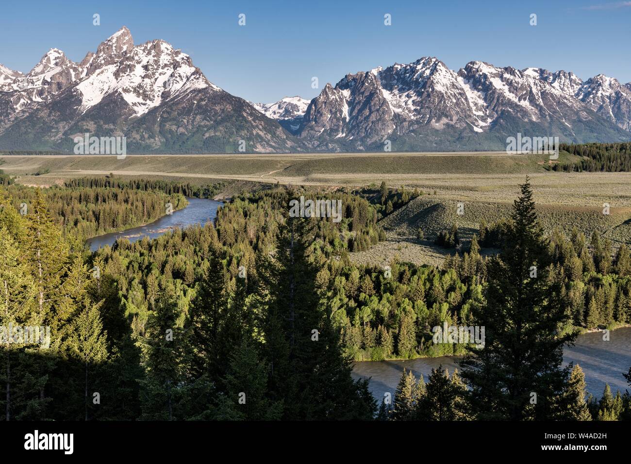 Quotmount Moran On Snake River Grand Teton National Park