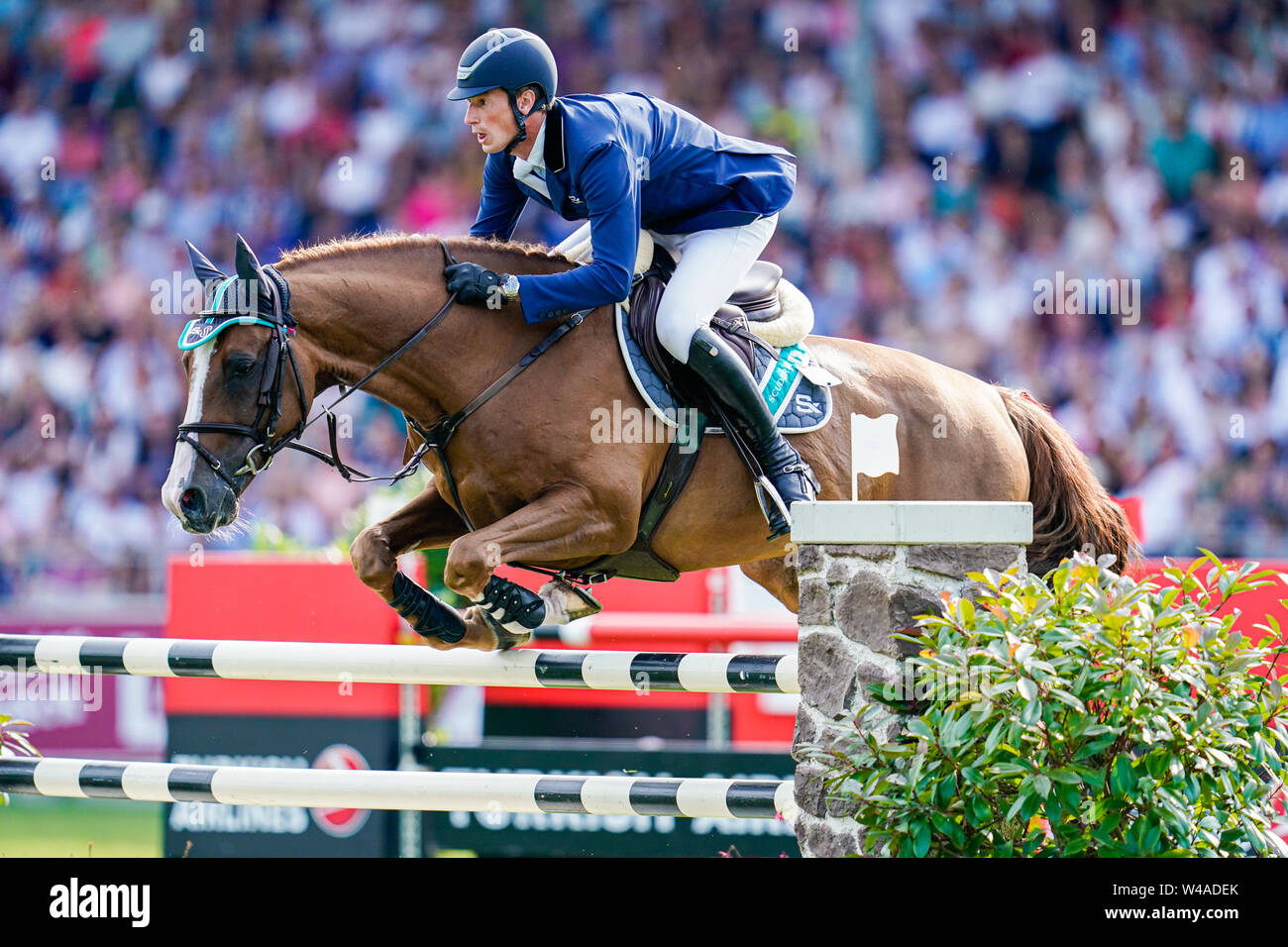 Aachen, Germany. 21st July, 2019. Equestrian sports, CHIO, jumping: The ...