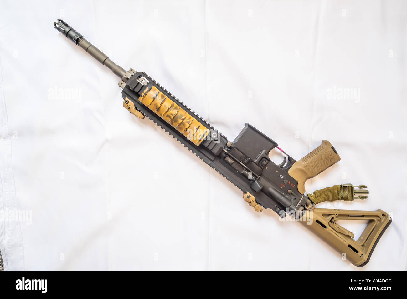 Rifle without magazine on white background Stock Photo - Alamy