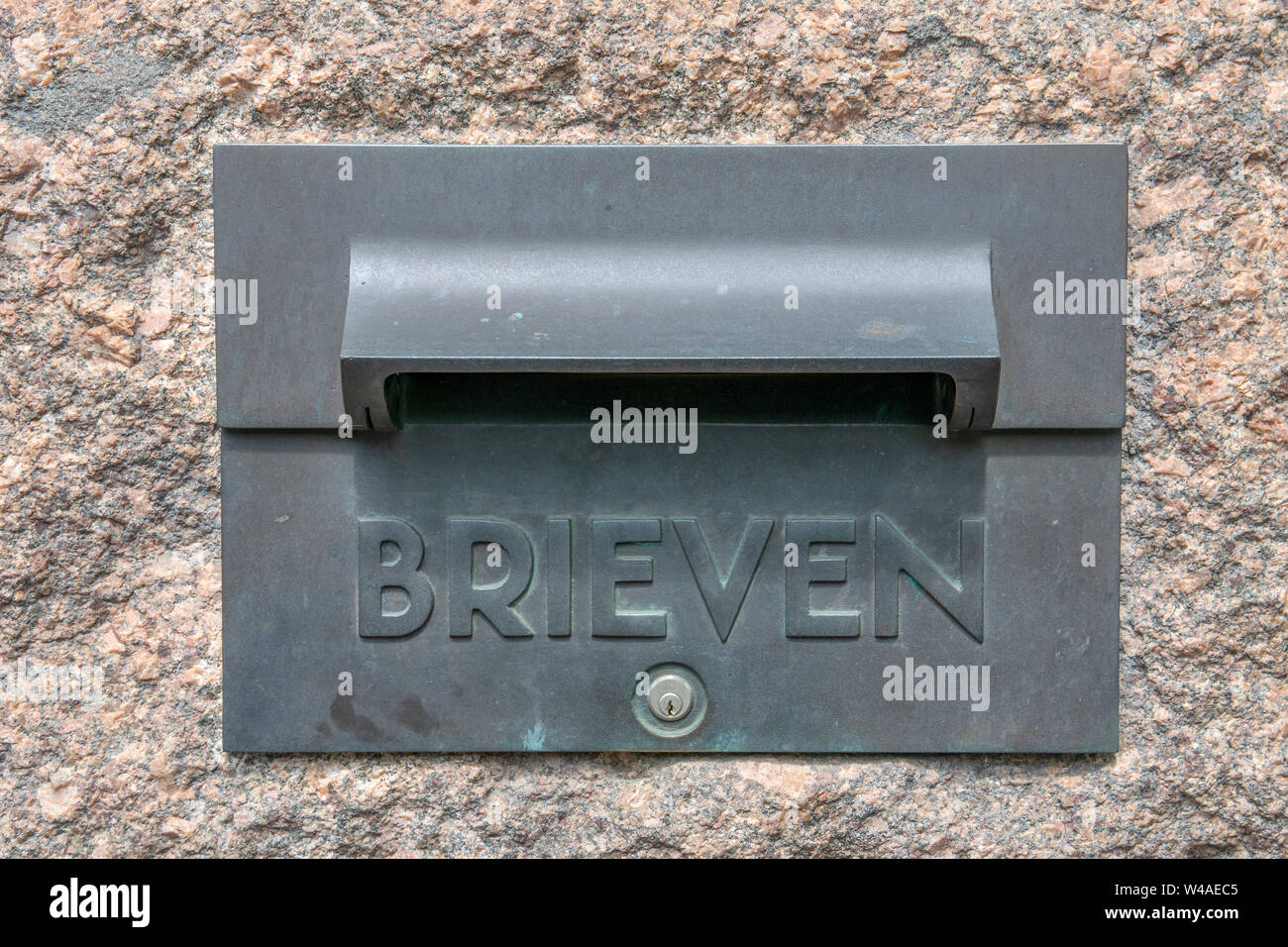 Postbox Of The Bank Building At Amsterdam The Netherlands 2019 Stock ...