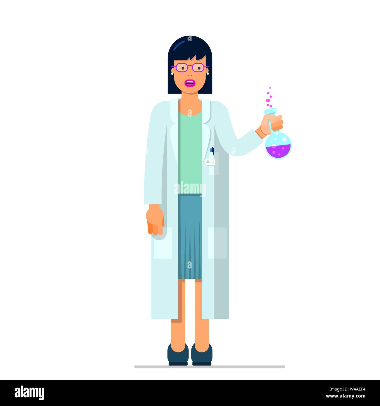 nice illustration of woman inventor scientist Stock Vector Image & Art ...