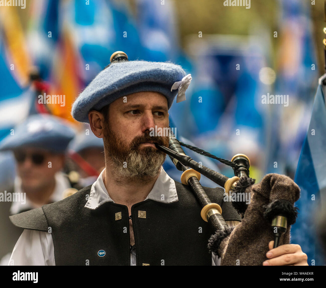 Glasgow, All Under One Banner independence march - 2019 Stock Photo - Alamy