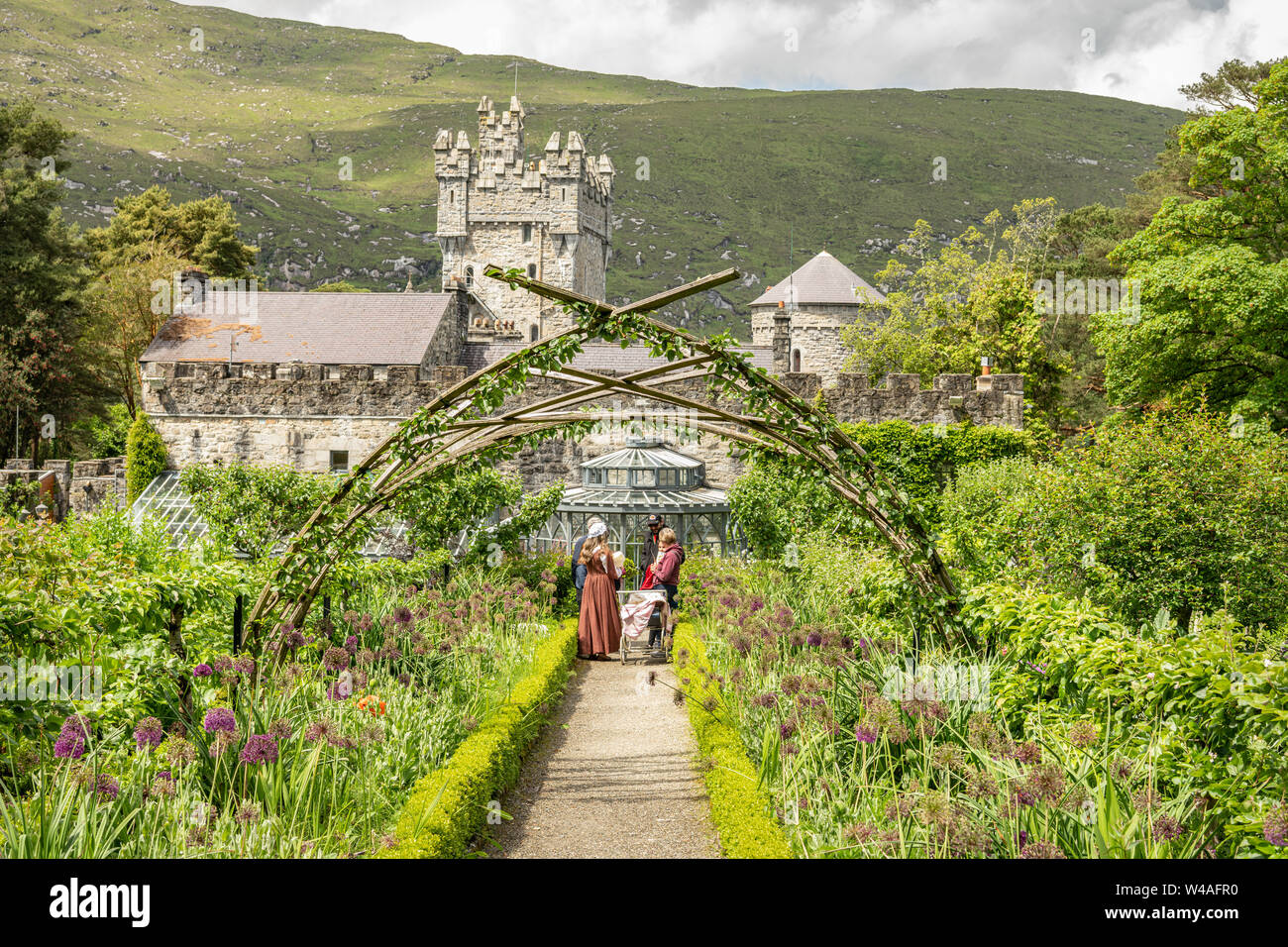 Glenveagh Castle and Garden, Glenveagh National Park, Donegal, Ireland ...