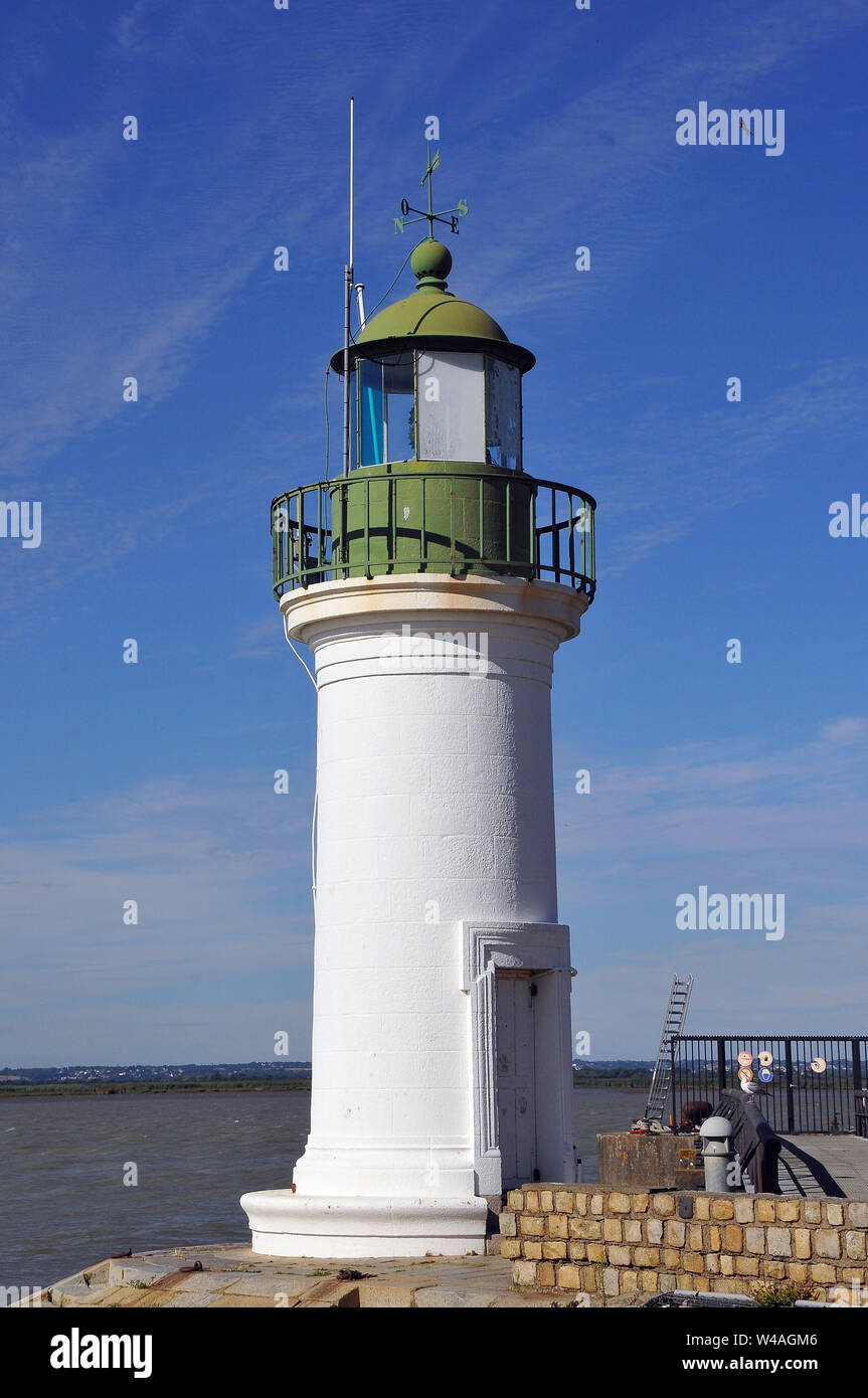 Lighthouse, Paimbœuf, France, Europe Stock Photo - Alamy