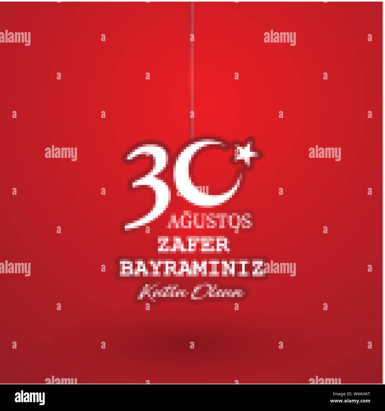 August 30 victory day of Turkey, celebration background, vector banner ...