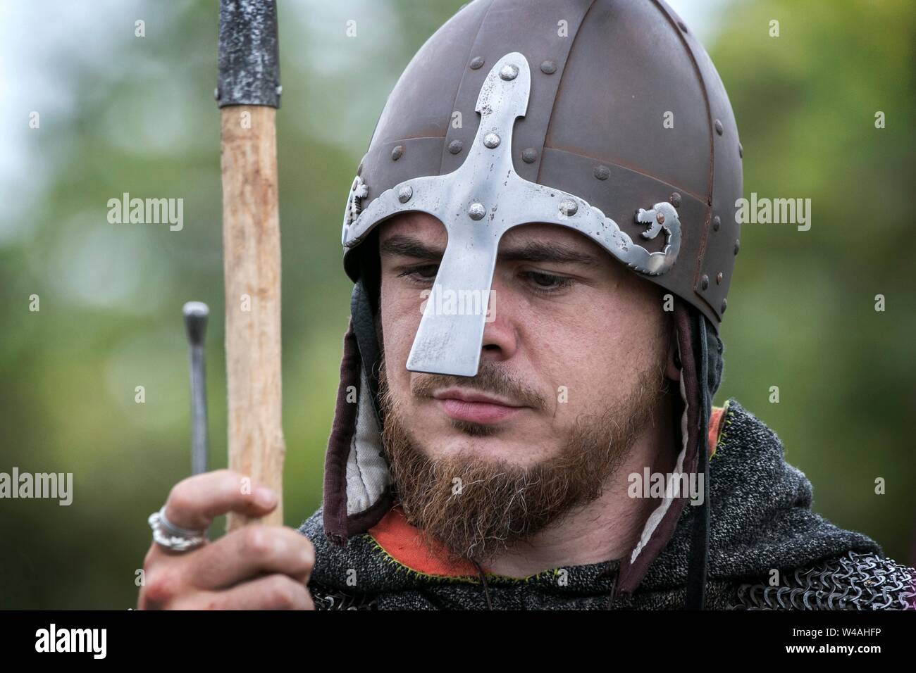 Chain mail armour viking hi-res stock photography and images - Alamy