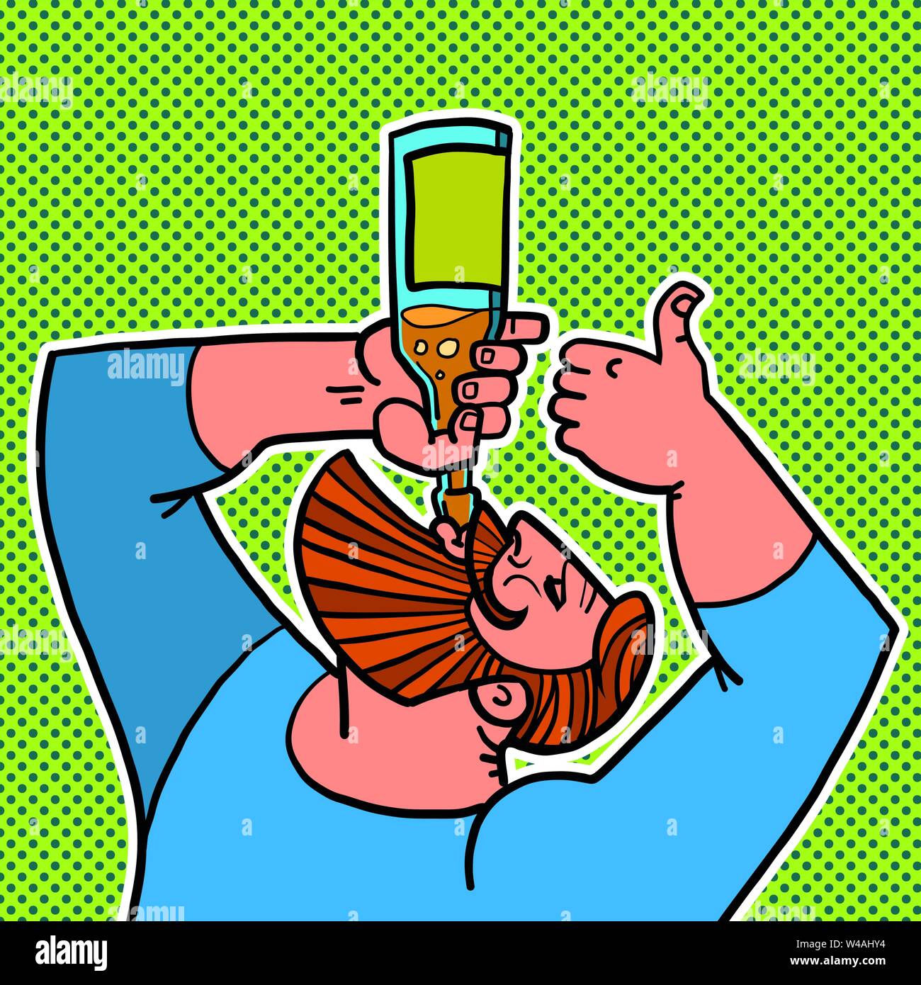 Drinking water sport Stock Vector Images - Alamy