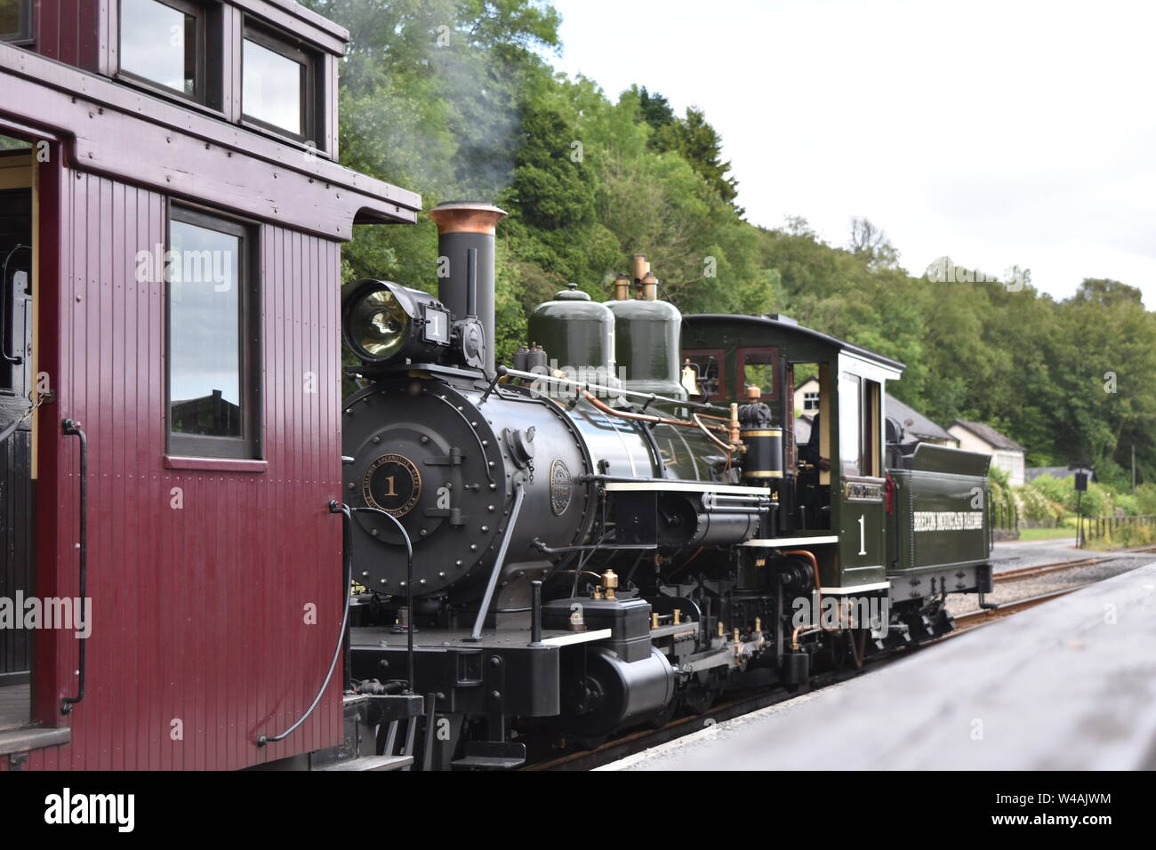 Brecon Mountain Railway Stock Photo - Alamy
