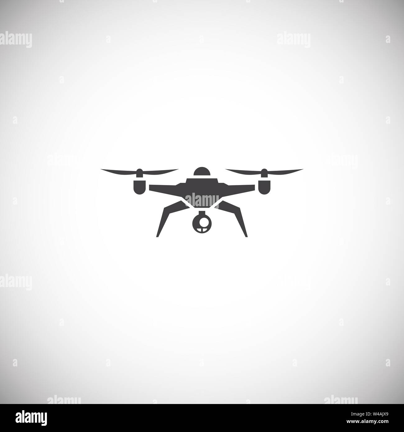 Drone related icon on background for graphic and web design. Simple ...