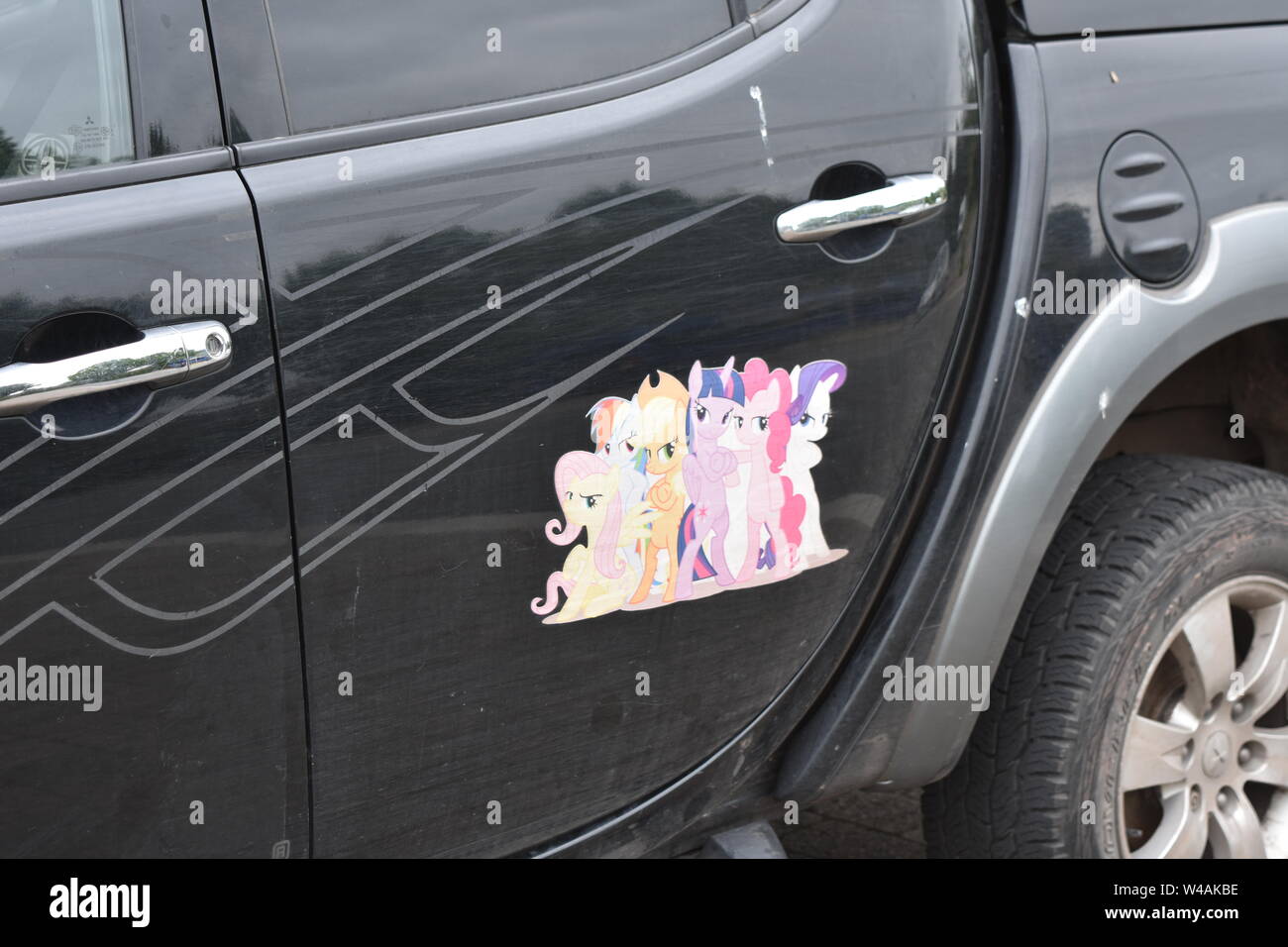 My little pony car sticker Stock Photo - Alamy