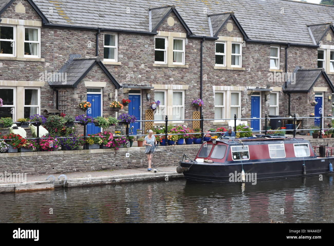 Brecon canal basin Stock Photo - Alamy