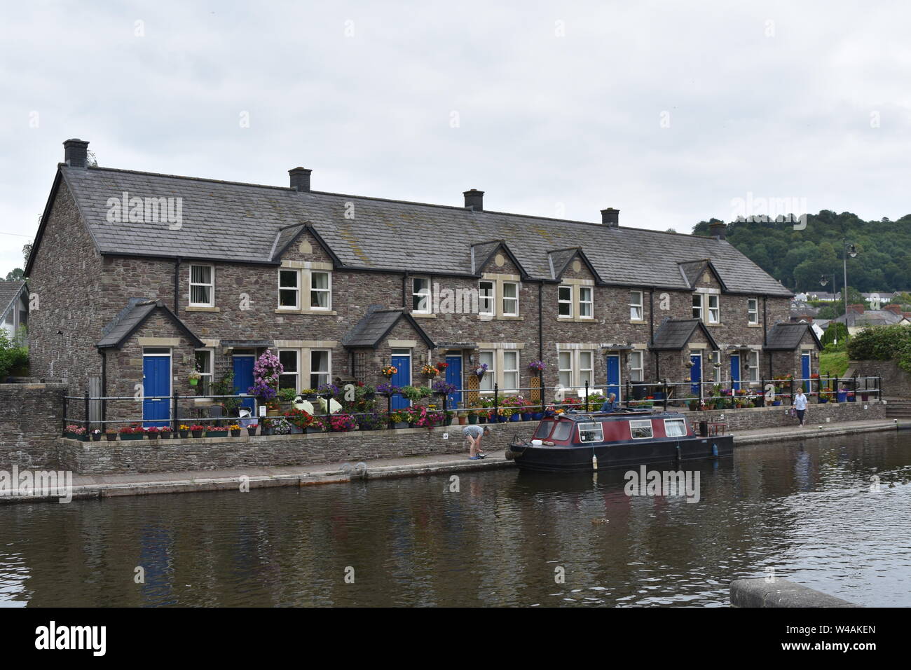 Brecon canal basin Stock Photo - Alamy