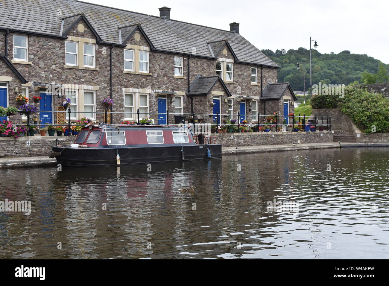 Brecon canal basin Stock Photo - Alamy