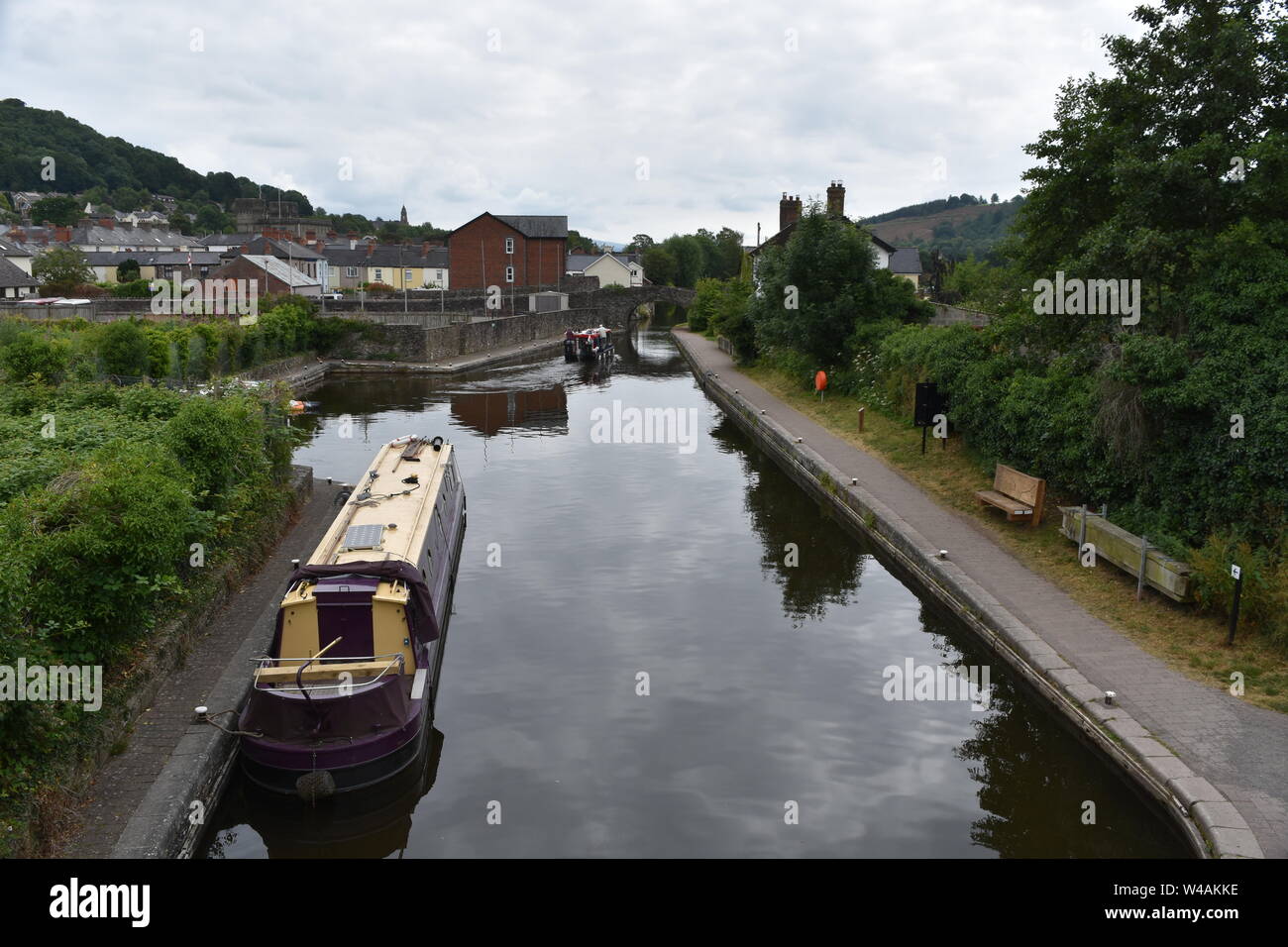 Brecon canal basin Stock Photo - Alamy
