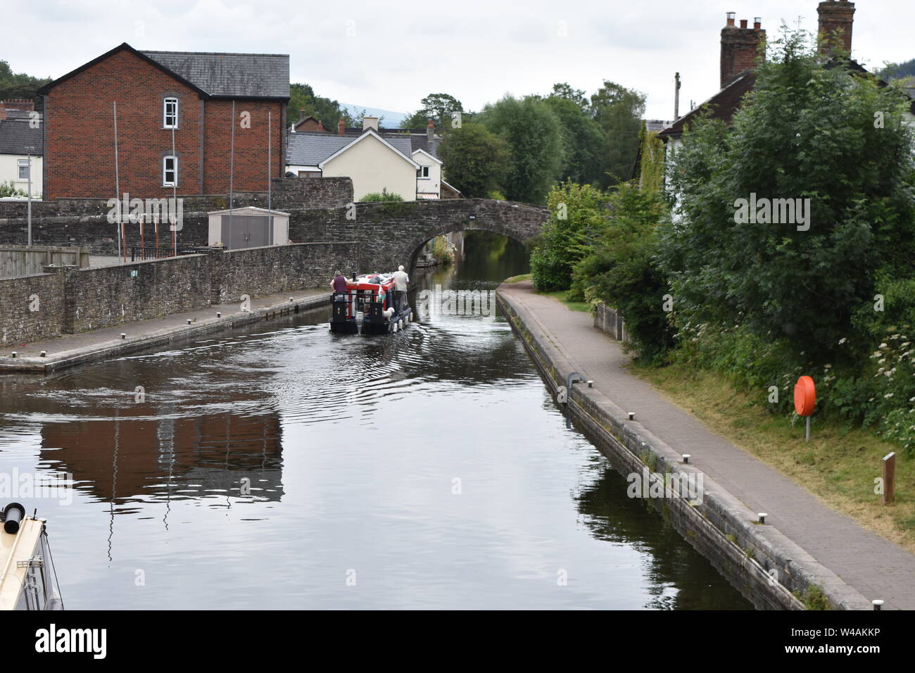 Brecon canal basin Stock Photo - Alamy
